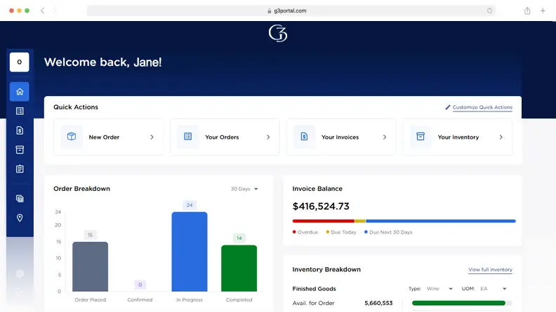 Logistics Portal | G3 Enterprises